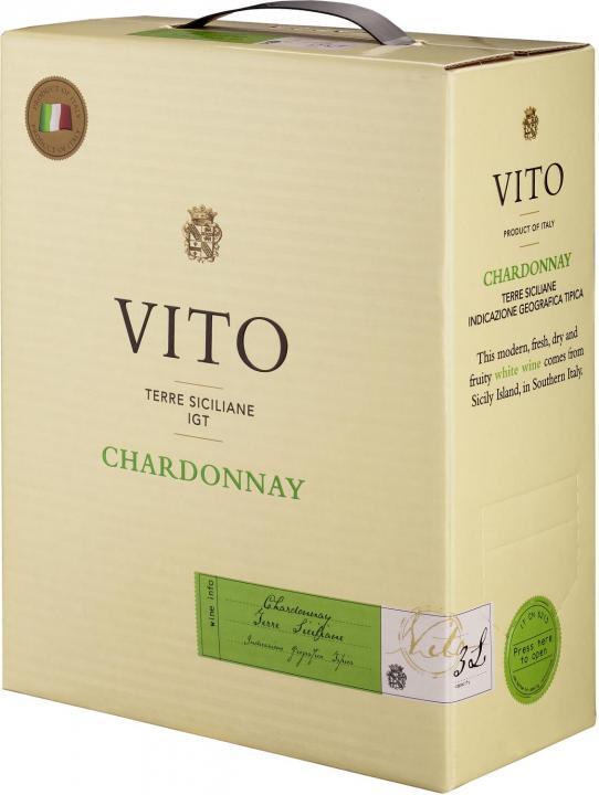 Vito Chardonnay Bag in Box 3 ltr Tilbud Hvidvin Italien