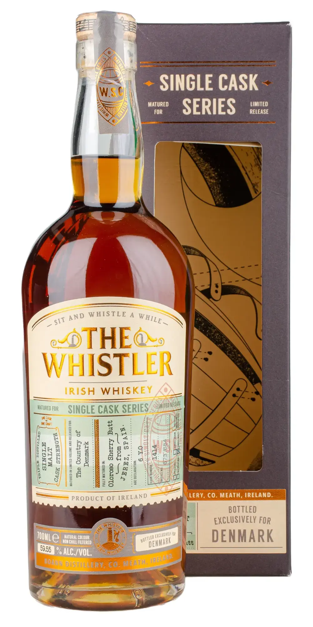 The Whistler - 6 Years Old Single Malt Irish Whiskey 59,55% - Triple ...